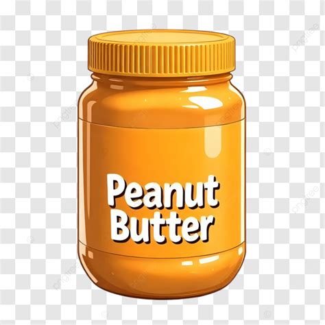 Peanut Butter Jar Illustration Peanut Butter Jar Food Packaging Png