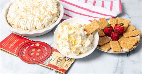 Red Button Vintage Creamery Coconut Cream Pie Dip Jefferson Fresh Foods