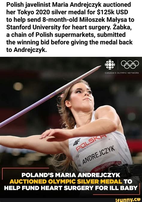 Polish Javelinist Maria Andrejczyk Auctioned Her Tokyo 2020 Silver