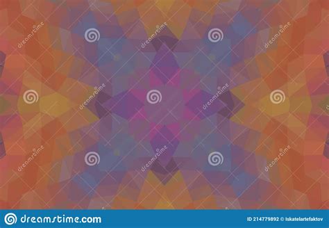 Geometric Design Mosaic Of A Vector Kaleidoscope Abstract Mosaic Background Colorful