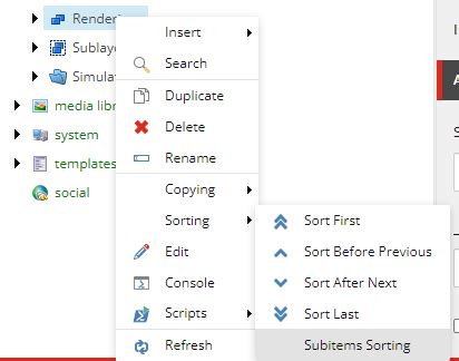 Sitecore Client How To Sort The Renderings By Alphabetical Order In The Select A Rendering