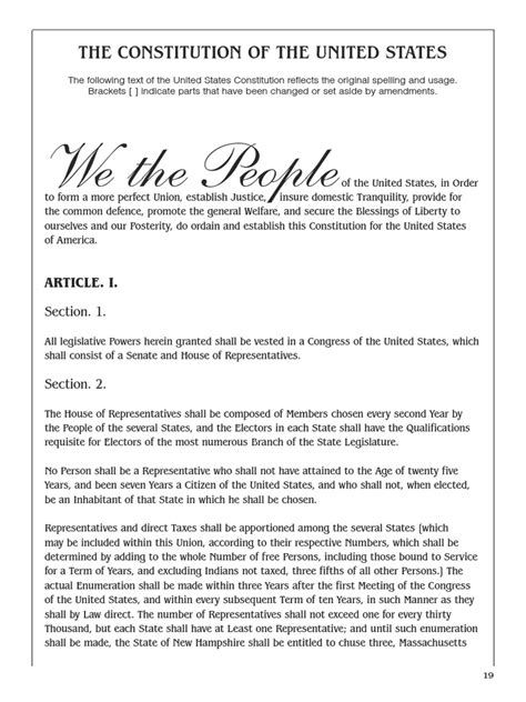 Us Constitution Pdf Us State United States Constitution