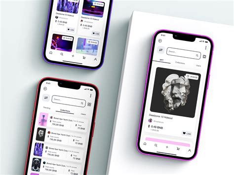 nft app ui kit by julia shagofferova 🇺🇦 on dribbble