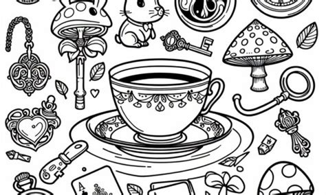 Coloring Page Of Alices Castle In Wonderland Download Or Print For Free
