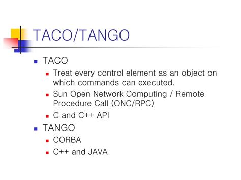 tango an object oriented control system based on corba ppt download