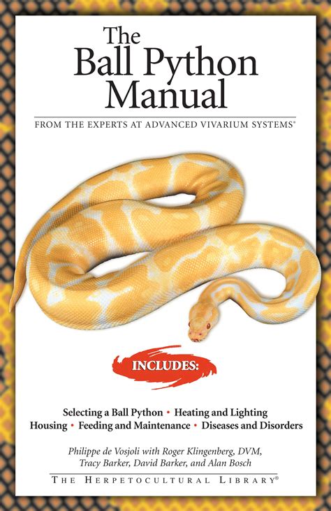 The Ball Python Manual By Philippe De Vosjoli Goodreads