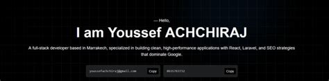 Youssef Achchiraj Full Stack Developer Travel Design Morocco Linkedin