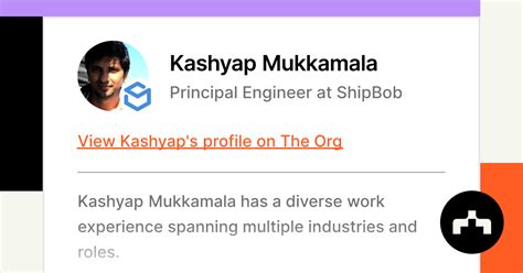 Kashyap Mukkamala Principal Engineer At Shipbob The Org