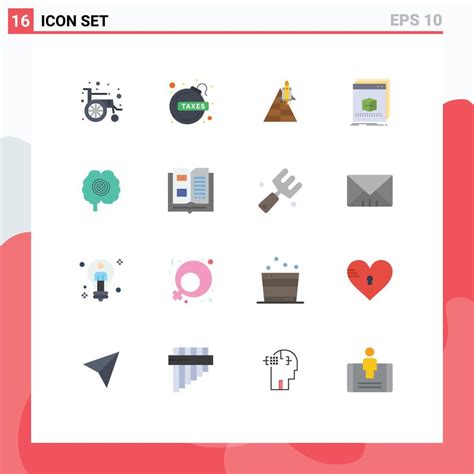 Set Of 16 Modern Ui Icons Symbols Signs For Brain File Station Application Software Editable