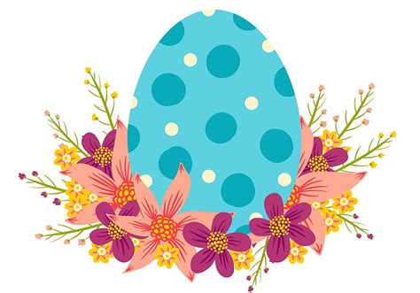 화려한 꽃 벡터와 계란 Ai Eps Uidownload