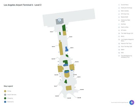 Los Angeles Airport Lax Maps