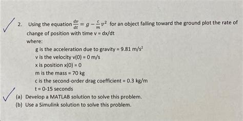 Solved Need To Create A Simple Simulink To Solve This