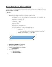 Project Flutter Pdf Project Finite Element Method And Matlab Perform Modal And