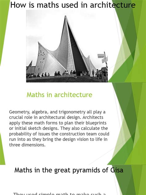 how is maths used in architecture pdf