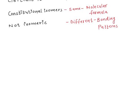 SOLVED 19 Are The Two Compounds Shown Below Best Described As Cis