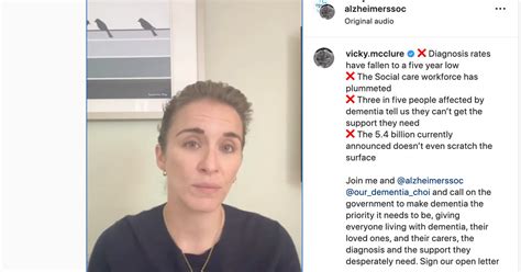 Vicky Mcclure Stars In Tactical Alzheimers Society Ad By Nca