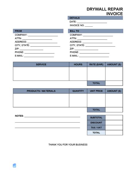 Drywall Repair Estimate Template At Wendy Wier Blog