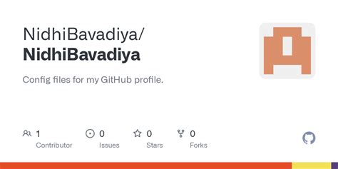 Github Nidhibavadiya Nidhibavadiya Config Files For My Github Profile