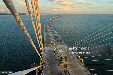 Construction Of Cable Stayed Bridge Photos And Premium High Res