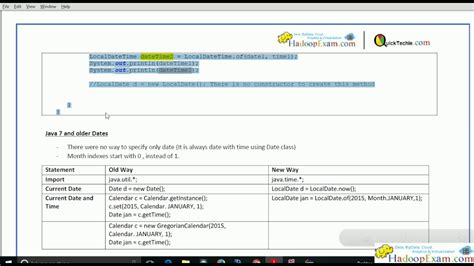 Module 9a Core Java Programming Dates And Periods Youtube