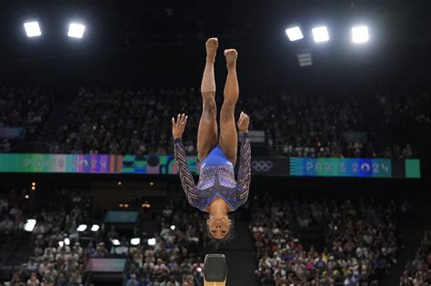Olympics Gymnastics Highlights Simone Biles Wins All Around Gold Ap News