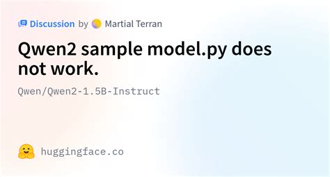 Qwen Qwen B Instruct Qwen Sample Model Py Does Not Work