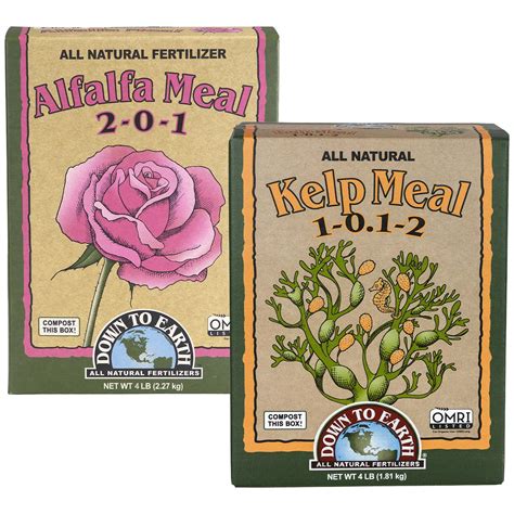 Down To Earth Organic Alfalfa Meal 2 0 1 Kelp Meal 1 01