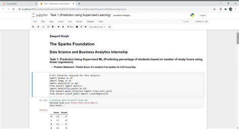 swapnil kunjir on linkedin thesparksfoundation gripjan21 machinelearning datascience