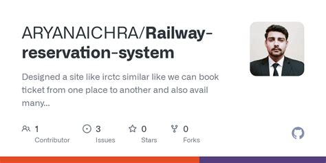 GitHub ARYANAICHRA Railway Reservation System Designed A Site Like Irctc Similar Like We Can