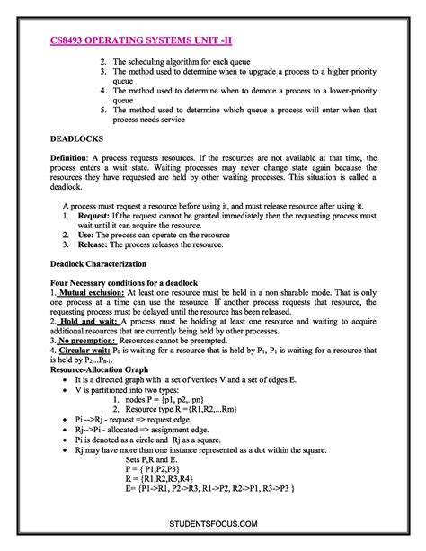 Deadlock Computer Applications Studocu
