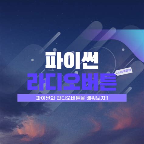 python radiobutton 파이썬 라디오 버튼 네이버 블로그