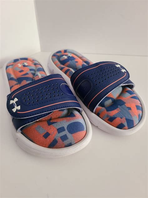 Under Armour 4d Foam Sandals 1y Youth Slip On Cushioned Comfort Ebay