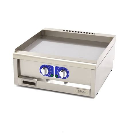 Commercial Grade Griddle Smooth Double Unit 60cm Deep Electric