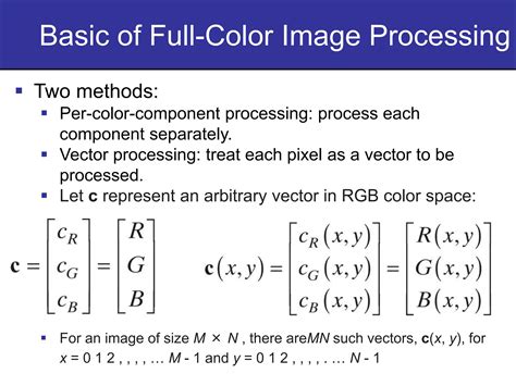 color image processing digital image processing ppt