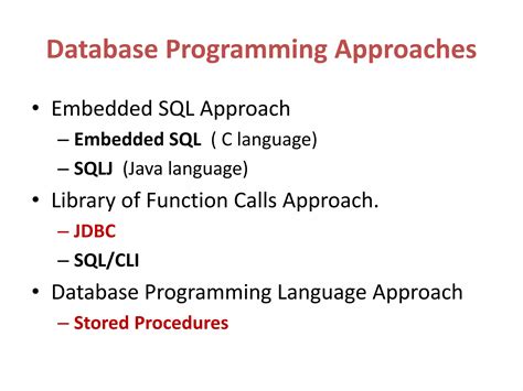 Database Programming Techniques Pptx Databases Computer Software And Applications