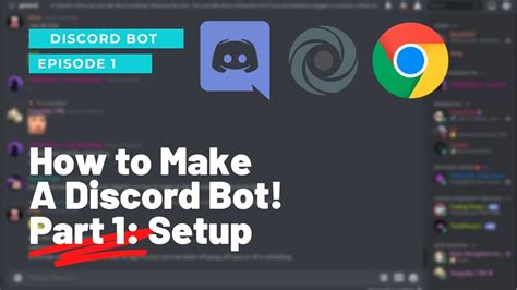 how to make a discord bot part 1 setup youtube