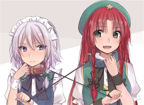 Izayoi Sakuya And Hong Meiling Touhou Drawn By Asacoco Danbooru