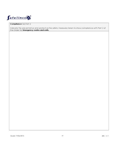 Fire Risk Assessment Template Free Download