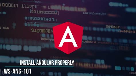 Ws Ang 101 How To Properly Setup Angular In Windows With Cli Command Line Youtube