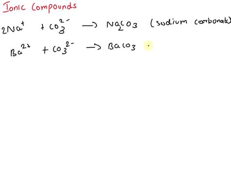 SOLVED Write The Formulas For The Four Ionic Compounds That Can Be Made By Combining Each Of