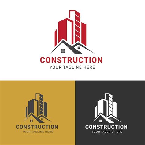 Premium Vector Building Structure Logo Design Real Estate