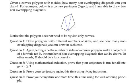 Given A Convex Polygon With N Sides How Many Chegg Com