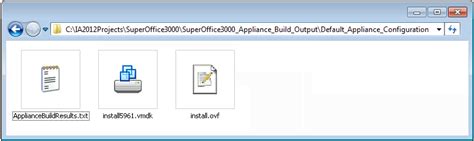 Build Output For Vmware Vsphere 5 Virtual Appliances