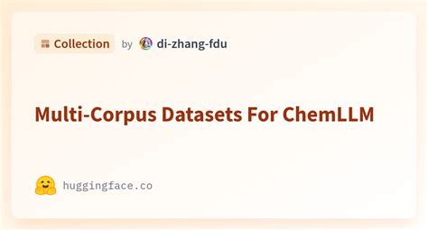 Multi Corpus Datasets For Chemllm A Qq8933 Collection