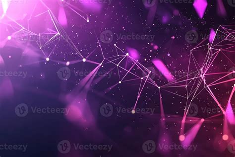 Futuristic Digital Network Visualization With Glowing Nodes And Lines Representing Data