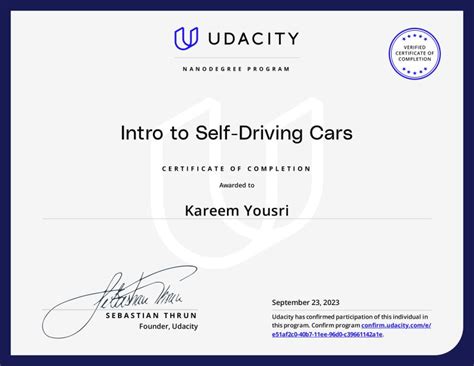 Kareem Yousri On Linkedin Udacity Selfdrivingcars Seitechsolutions