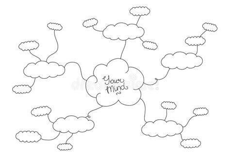 Mindmap Hand Drawn Scheme Infographic Design Stock Vector