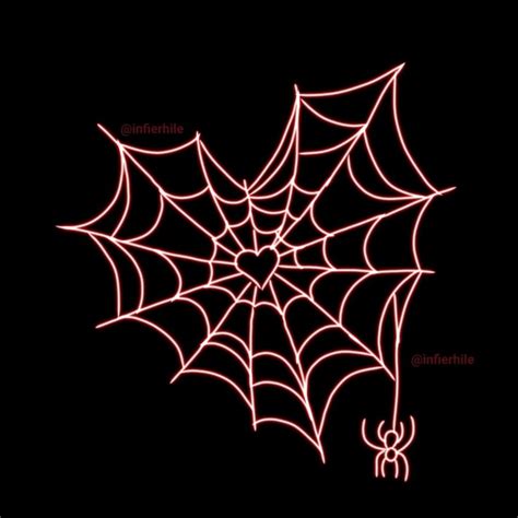 Dark Red Spider Web Wallpaper