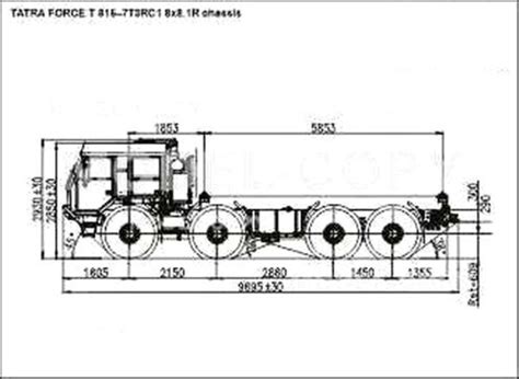 Tatra Force T 8157t3rc1 8x81r Chassis 2d Drawing Blueprints