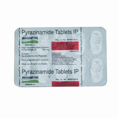 Pyrazinamide Pyzina 750 At Best Price In Nagpur By Blue Earth Traders